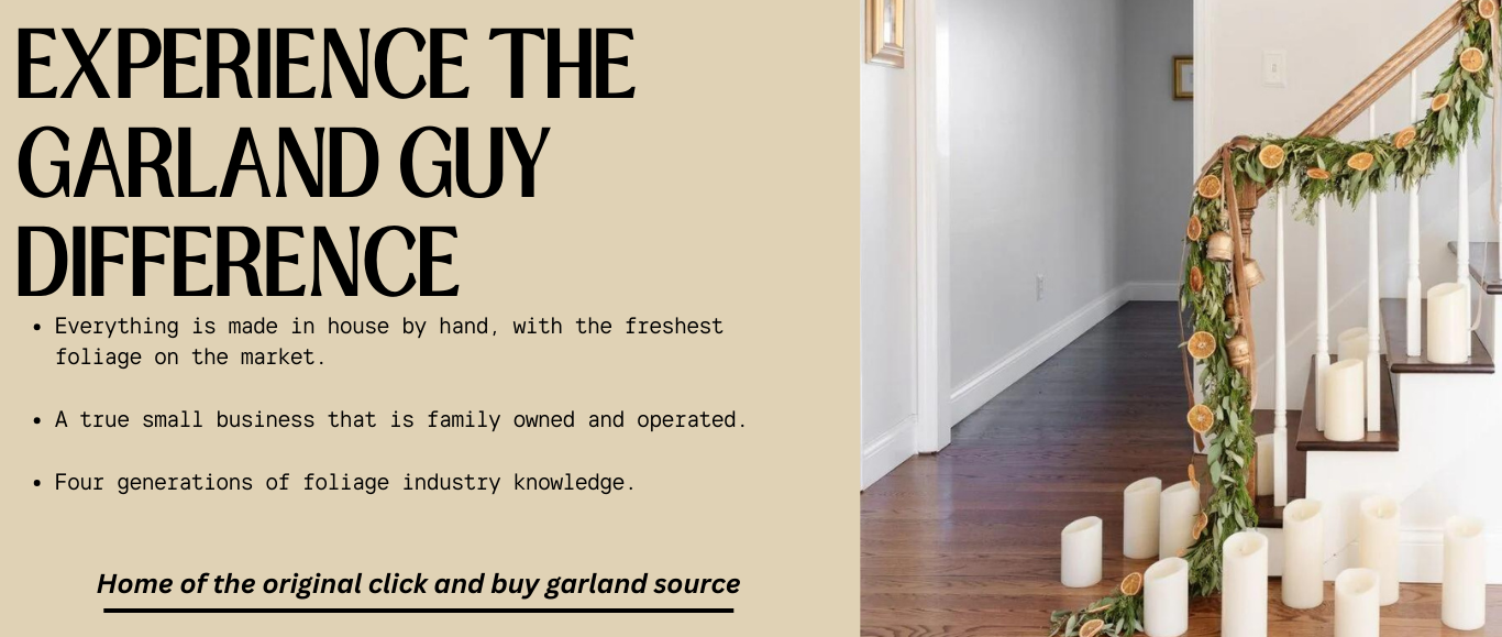 Italian Ruscus, Seeded Eucalyptus, and Nagi Garland – The Garland Guy